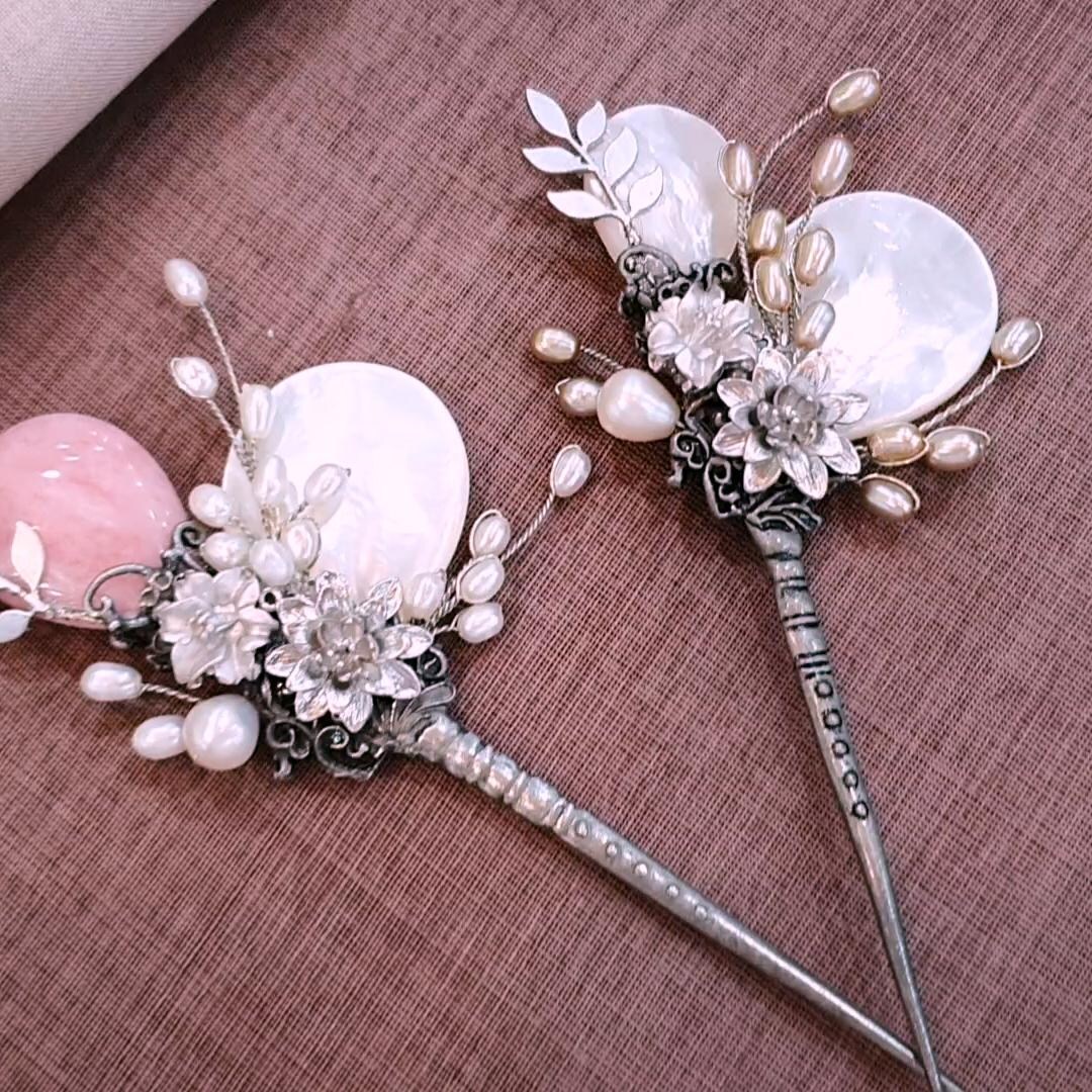 Handmade Korean Silver Binyeo Hairpin, Traditional Hanbok Accessory ...