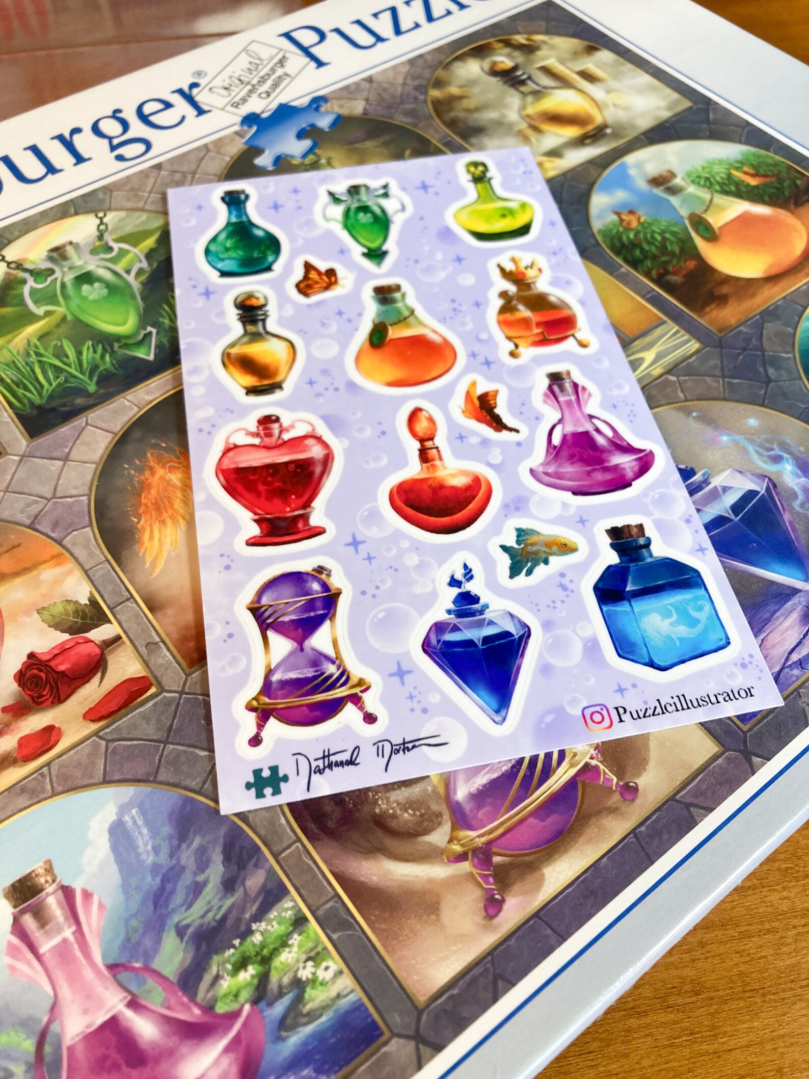 Bundle: 3 Stickers Sheets Magical Potions, Beautiful Mushrooms, and ...