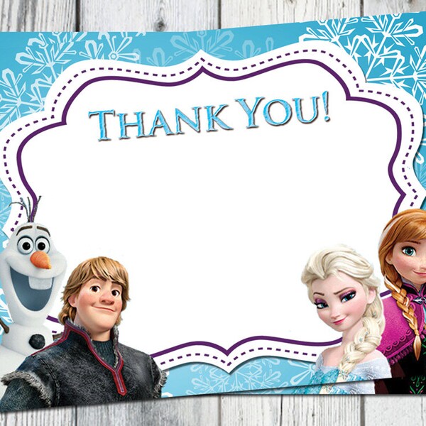 Frozen Thank You - Etsy