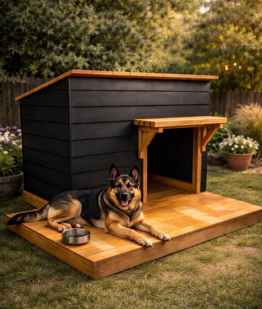 Large Outdoor Dog House Plans | DIY Weatherproof Wooden Dog Shelter ...