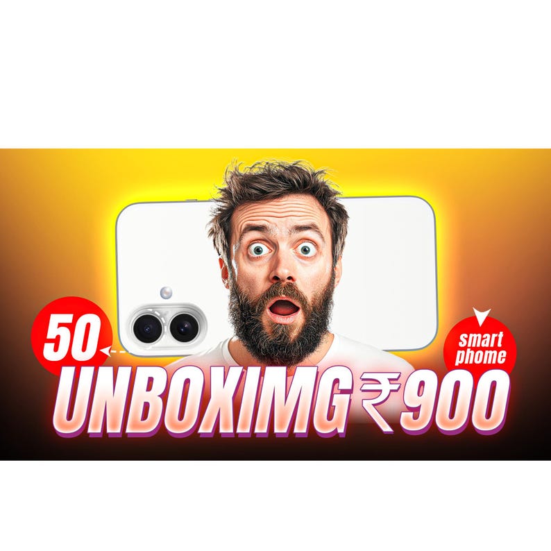 Youtube Tech Review Thumbnail PSD | Unboxing & Smartphone Review | Clickable High CTR Design ...