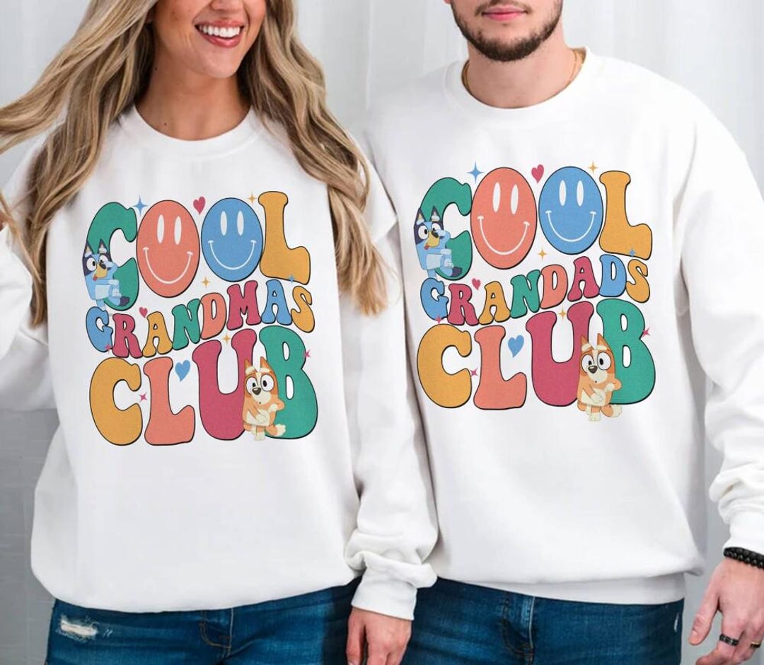 Blue Dog Cool Grandmas Club Png, Blue Dog Cool Grandads Club, Custom ...