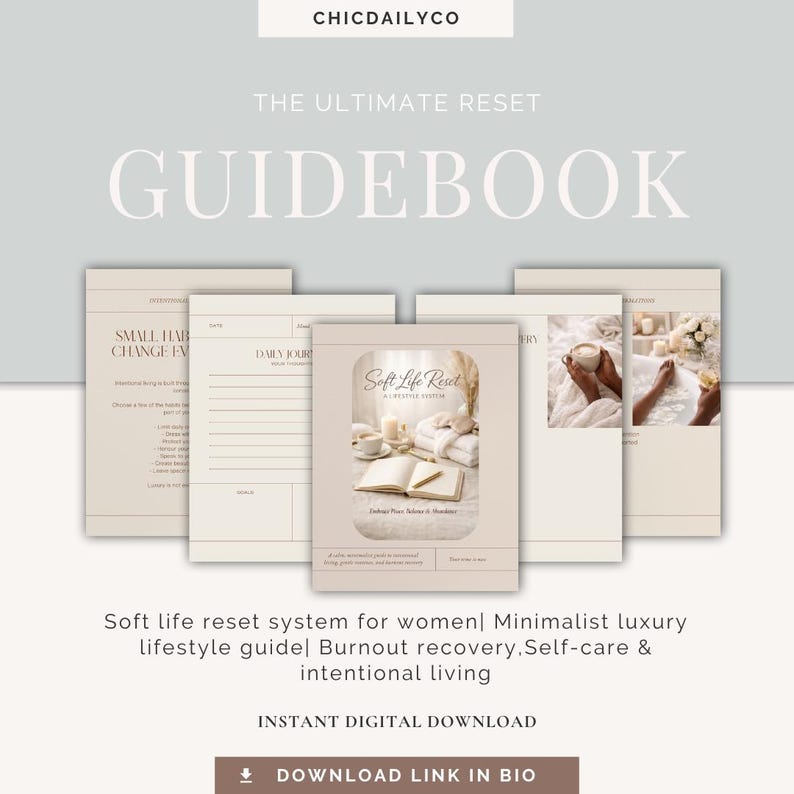 2026 Soft Life Reset System for Women | Burnout Recovery, Self-care ...