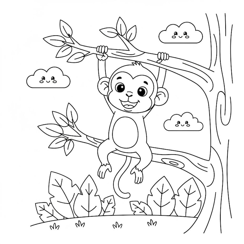 Coloring Pages for Kids, Printable Coloring Book - Etsy