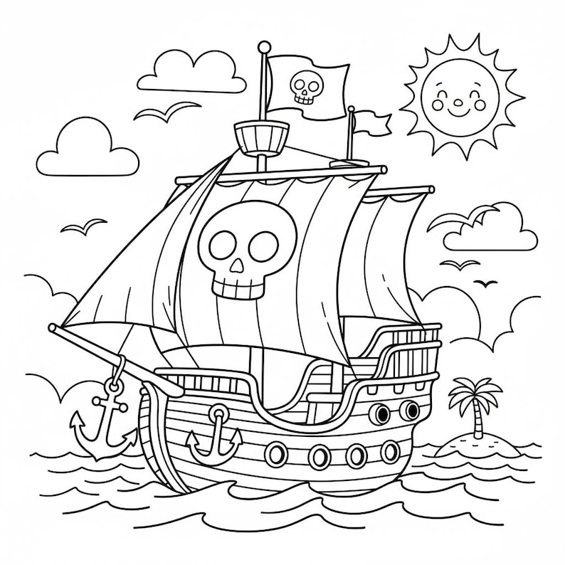 Coloring Pages for Kids, Printable Coloring Book - Etsy