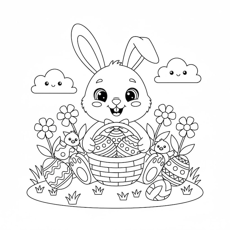 Coloring Pages for Kids, Printable Coloring Book - Etsy