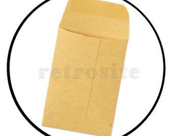 Kraft Coin Envelopes - Etsy