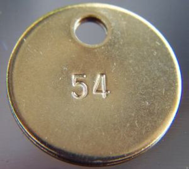 100 Round 1" Blank Brass ID Tags for Stamping - Pets Keys Tools Valves ...