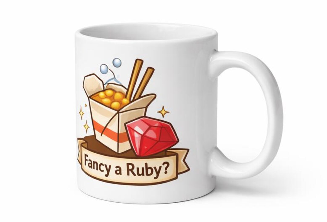 Fancy a Ruby? Funny Mug | UK Curry Night Gift | British Slang Cup ...