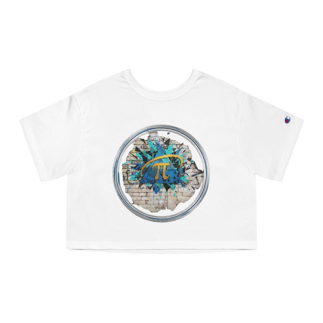 Graffiti Pi Symbol Cropped T-shirt | Math Pi Design - Etsy