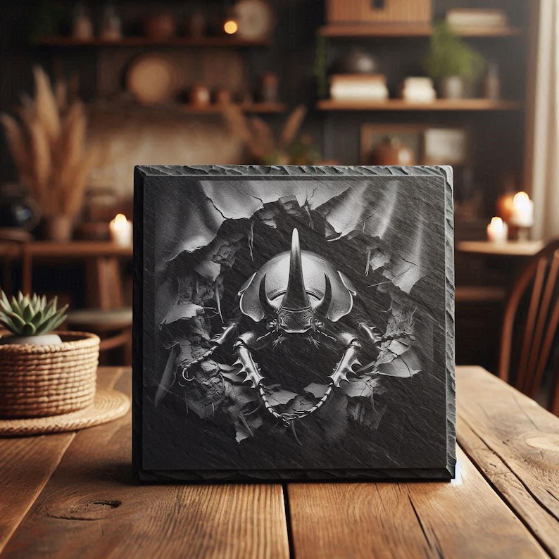 Rhinoceros Beetle PNG – Slate Engraving File for Laser Machines [68] - Etsy