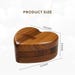 Walnut Wooden Heart Puzzle Ring Box – Engagement Proposal Gift Make ...