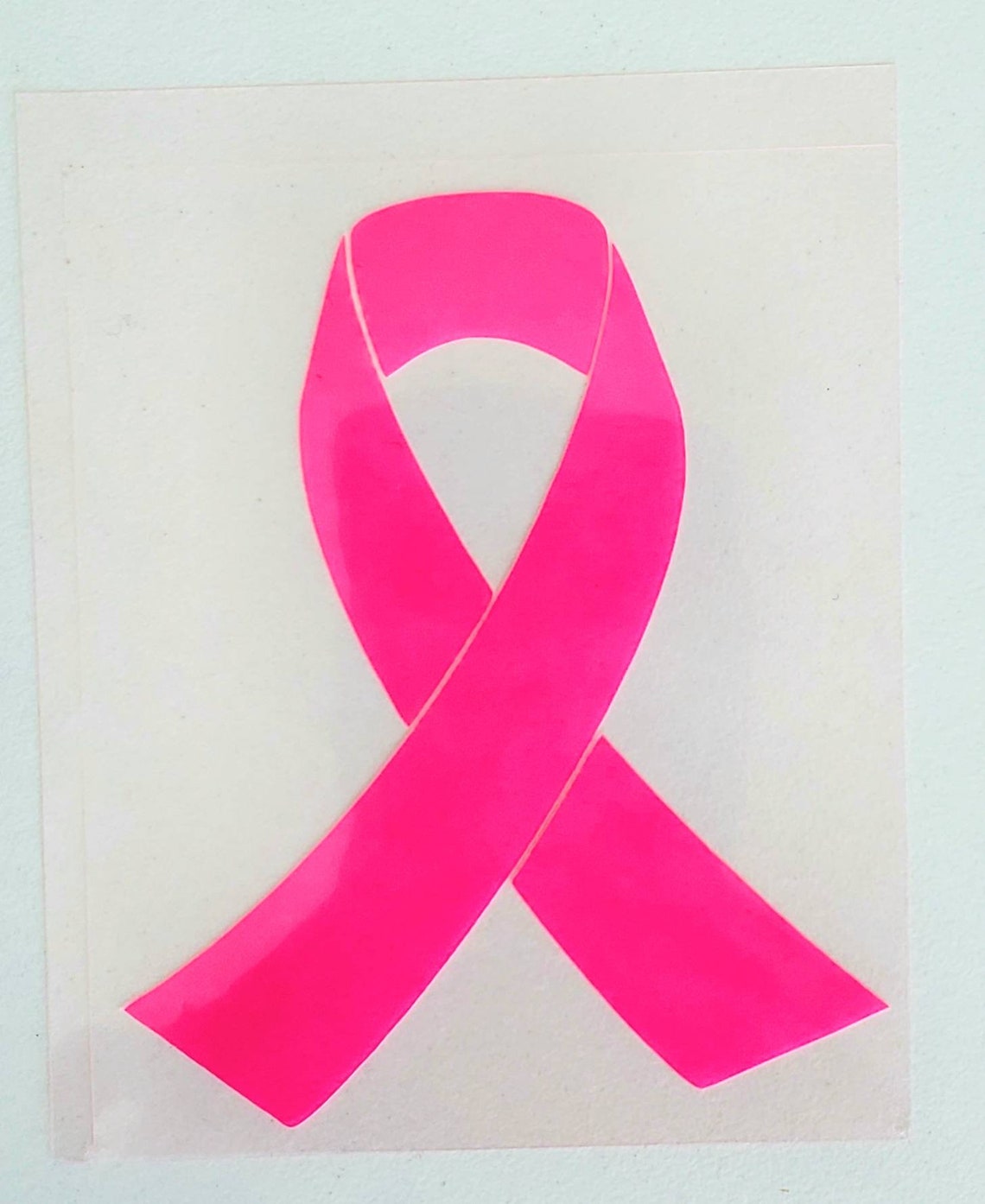 Heat Transfer Vinyl Hot Pink Breast Cancer Awareness Ribbon - Etsy