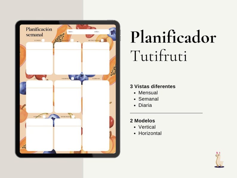 "tutti Frutti" Digital and Printable Planner | Monthly, Weekly and ...