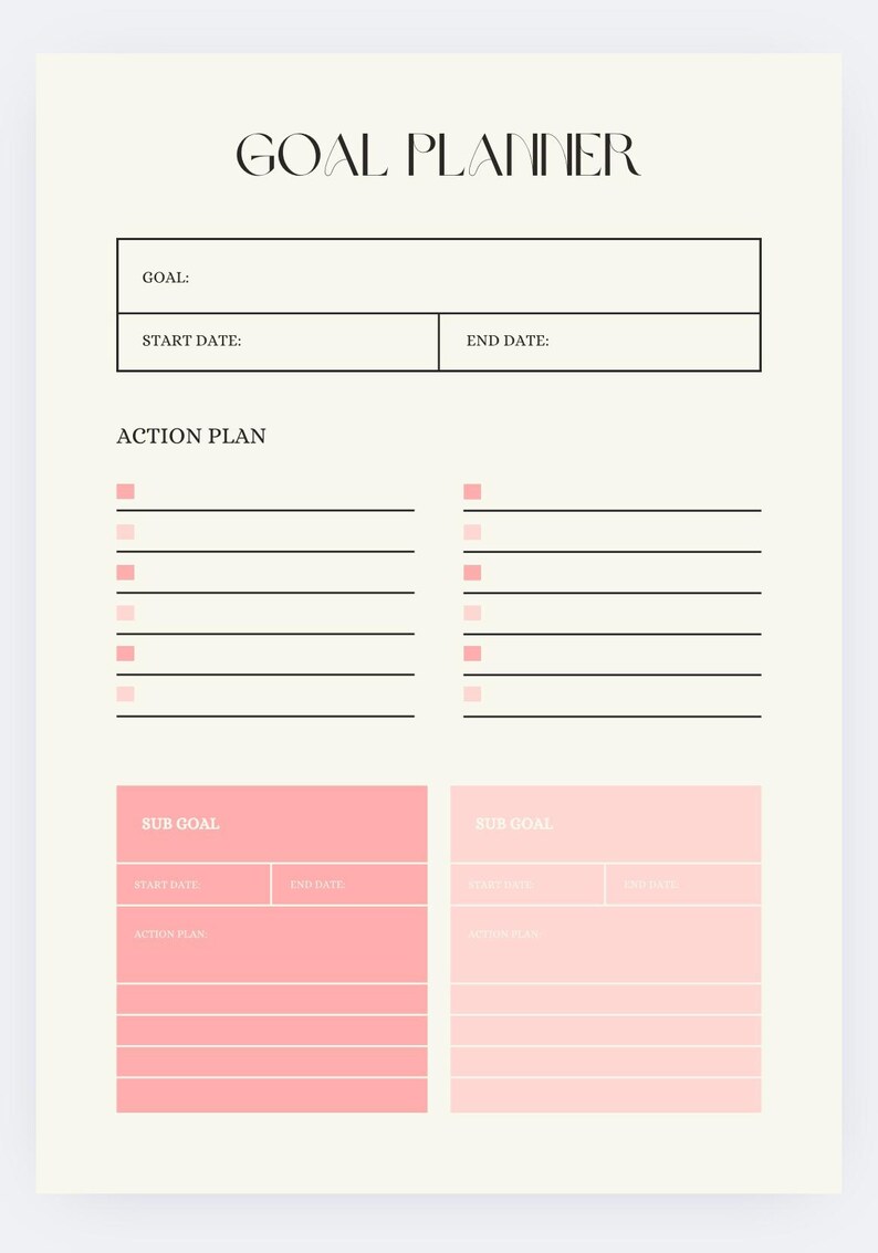 Printable Planner | Digital Download Canva Template | Daily & Weekly ...