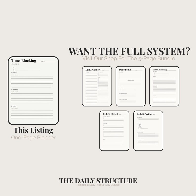 Time Blocking Planner Printable | Flexible Block Schedule | Morning ...