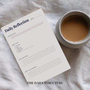 Daily Reflection Journal | Anxiety & Mood Tracker (PDF Download A4/US ...