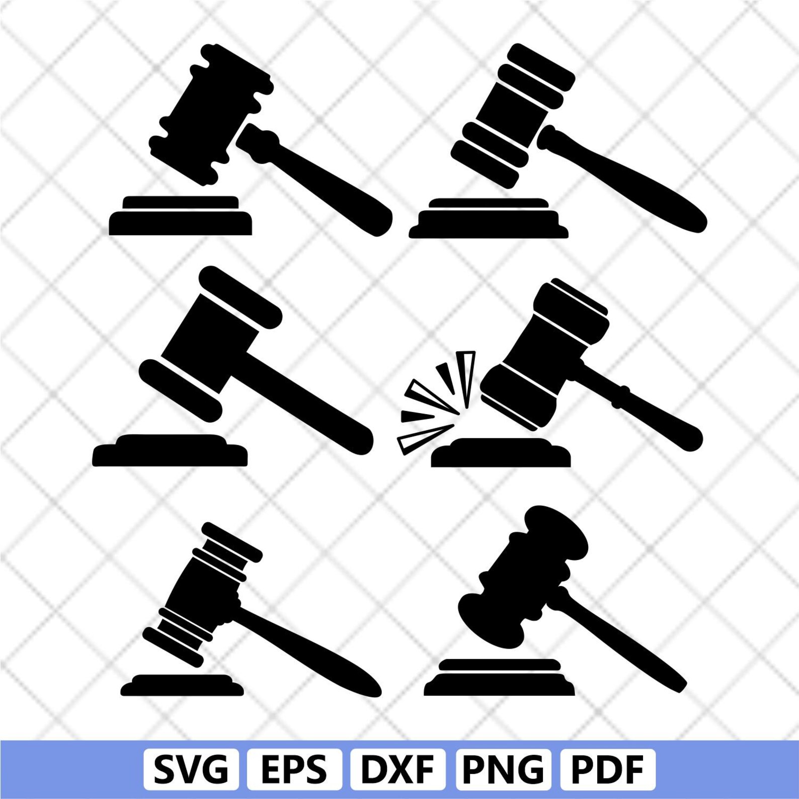 Judge Gavels SVG Bundle, Judge Gavels Clipart, Judge Gavels Vector ...