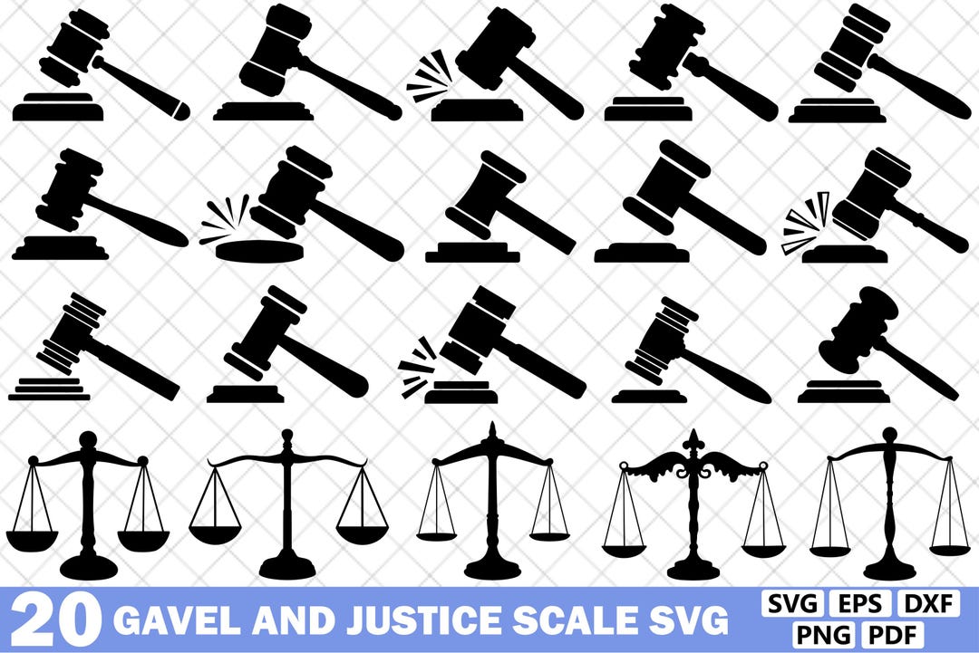 Judge Gavels SVG Bundle, Judge Gavels Clipart, Judge Gavels Vector ...