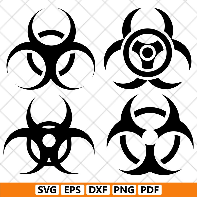 Biohazard SVG Bundle, Biohazard Clipart, Toxic Symbol, Biohazard Vector ...