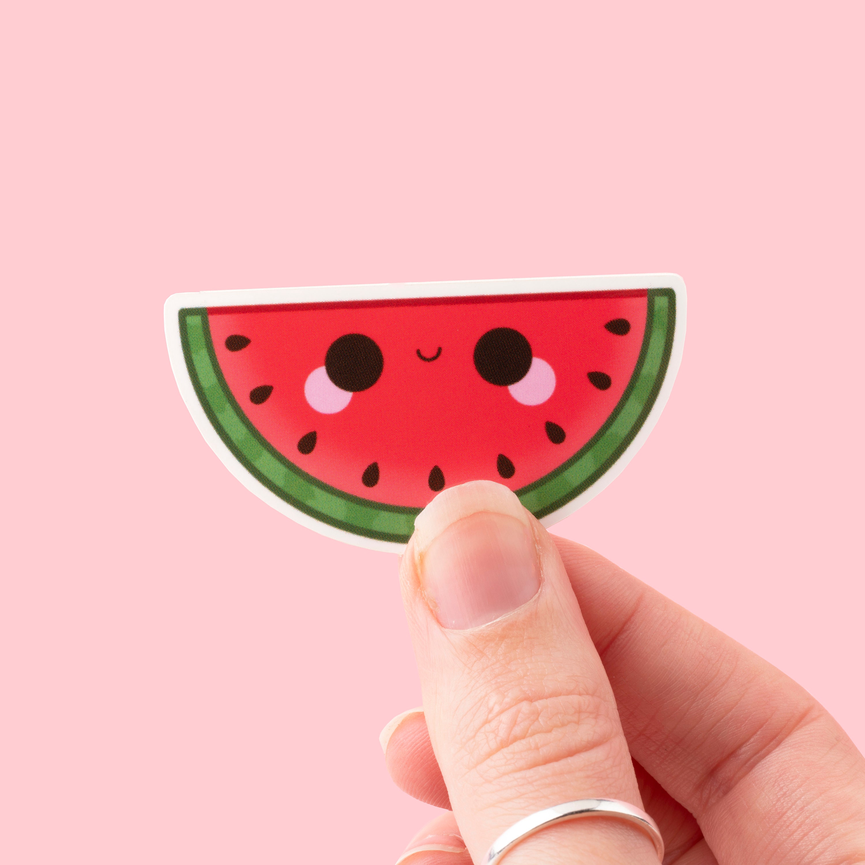 Watermelon Kawaii Vinyl Sticker Laptop Sticker Weatherproof - Etsy