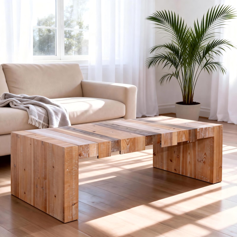 Natural Wood Coffeetable - Etsy