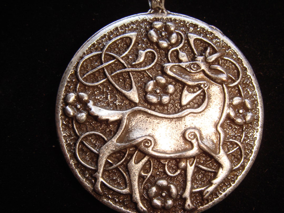 Pagan Celtic Fae Goat [or Hind] Dbl Sided Pendant W Toggle - Etsy