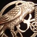 Celtic Pagan Morrigan Pewter Crow W Dangling Pentacle & W Crow Toggle ...