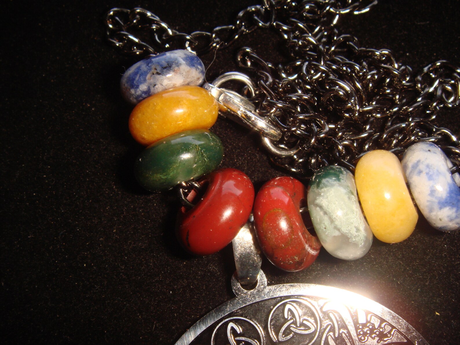 Og Ogma Celtic God Creator of Ogham Pendant W Genuine Agate Accent ...