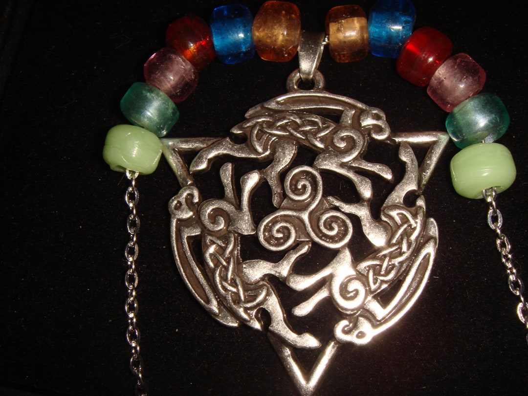 Pagan Celtic Brigit Imbolc Teutonic Ostara Rabbit Hare Trio W Triskele ...