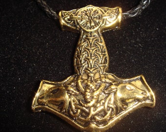 Thor's Hammer Mjolnir Amulet Asatru Nord Heathen Altar Ot | Etsy