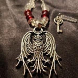 Pagan Wispy Inanna, Ishtar, Hecate, Minerva Flying Owl W Eye of ...