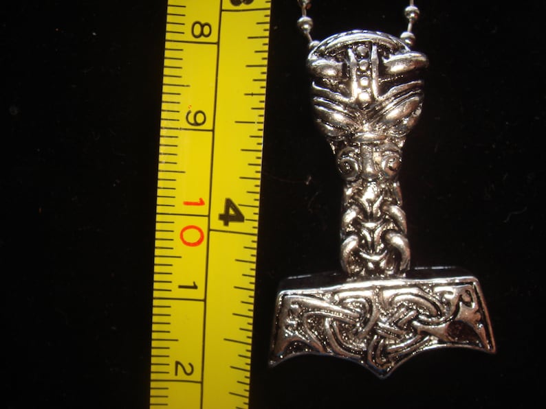 Thor's Hammer Mjolnir Amulet Asatru Nord Heathen Altar Ot Charm Pendant ...