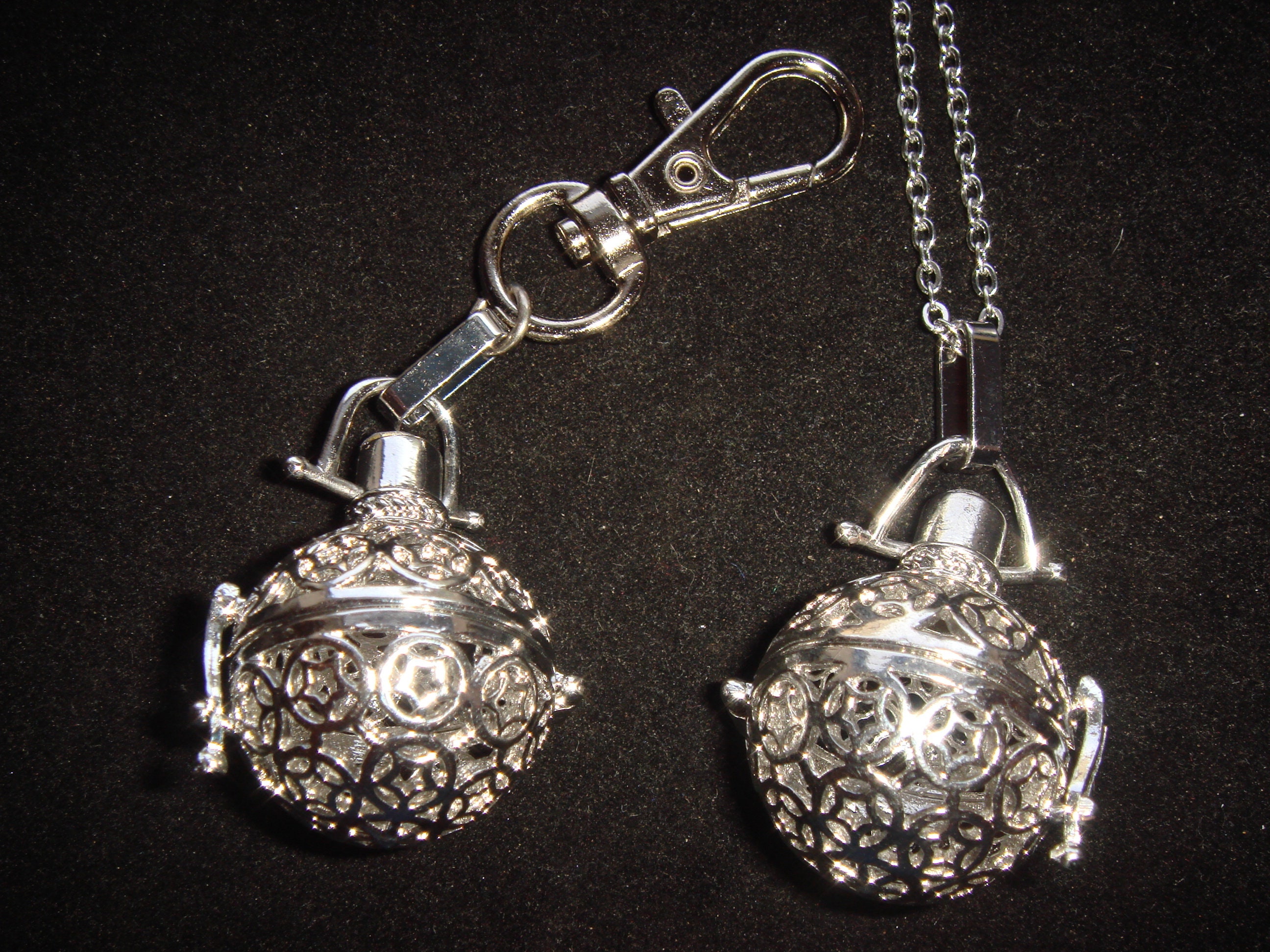 2pack Star Pentacle Witch Spell Ball Locket Pendant W Keychain | Etsy