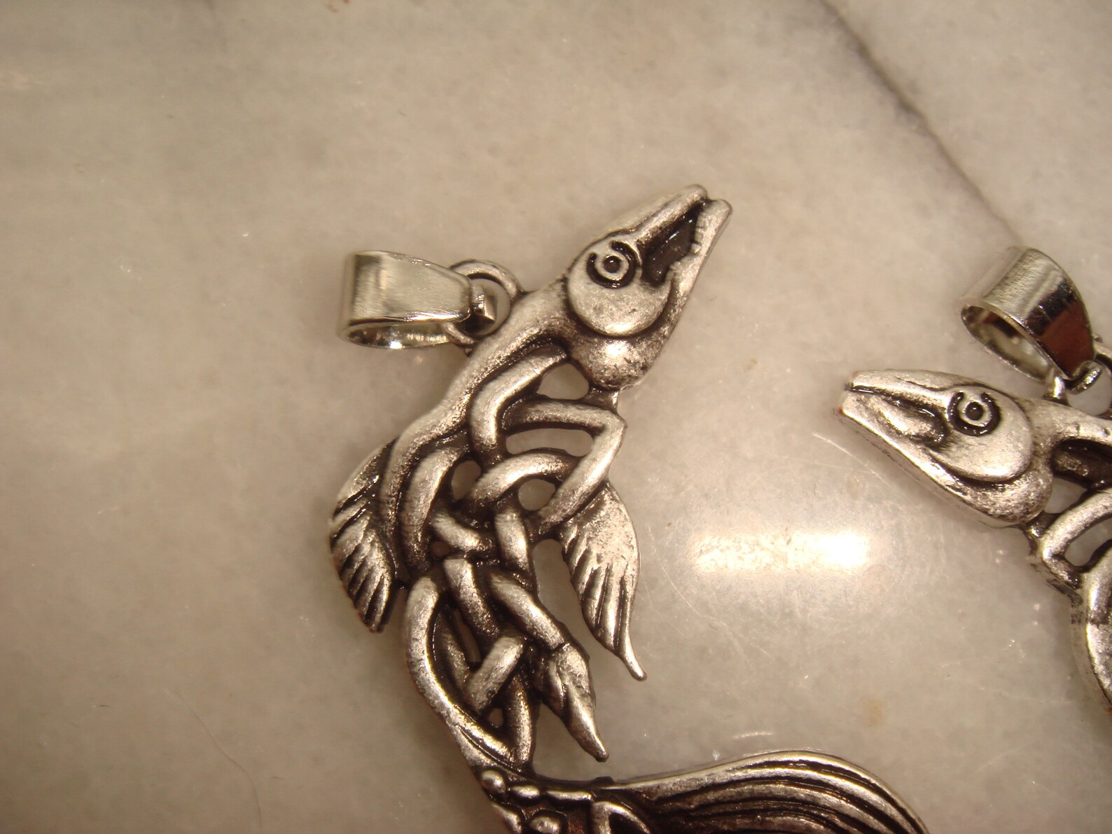 Pagan Celtic Salmon of All Wisdom Dbl Sided W Triquetra & | Etsy