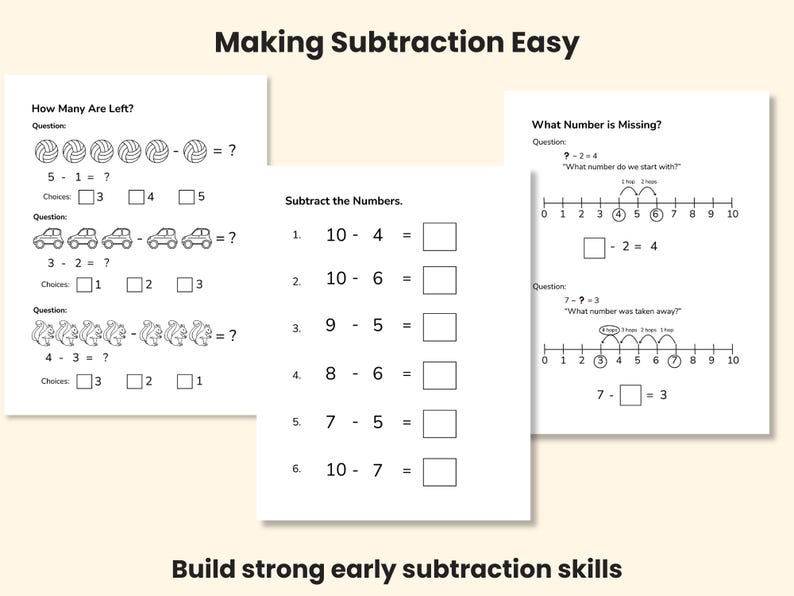 Printable Preschool Math Worksheets Volume 2 | More Numbers, Addition ...