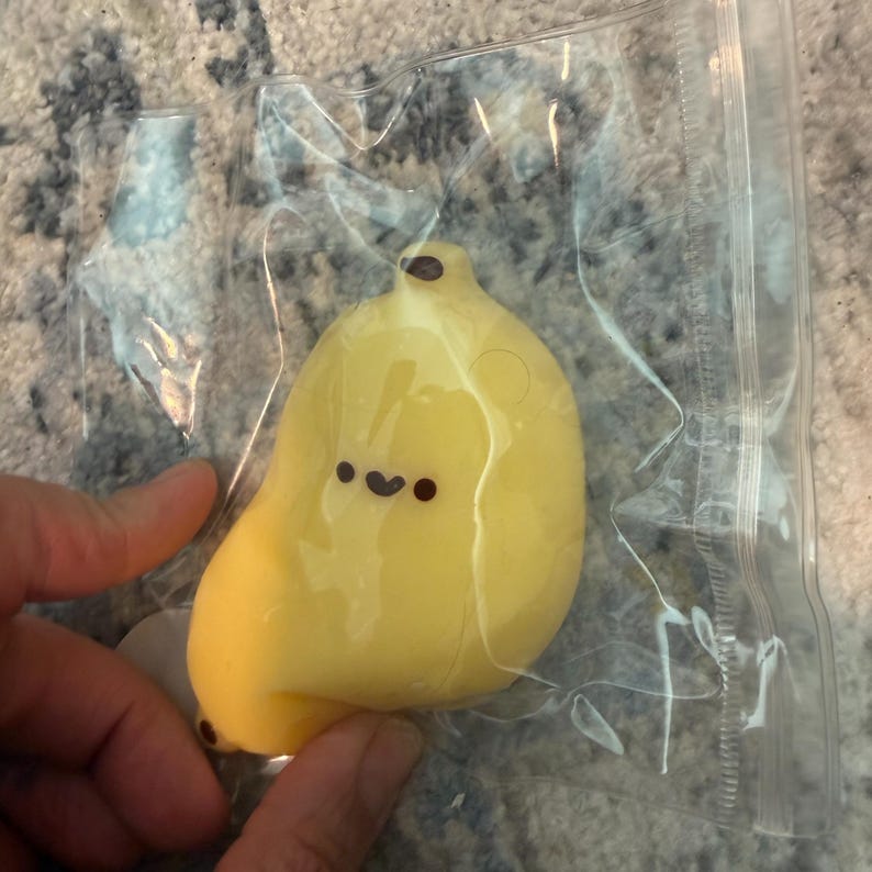 Kawaii Banana Squishy | Cute Stress Relief Toy | Soft Sensory Gift ...