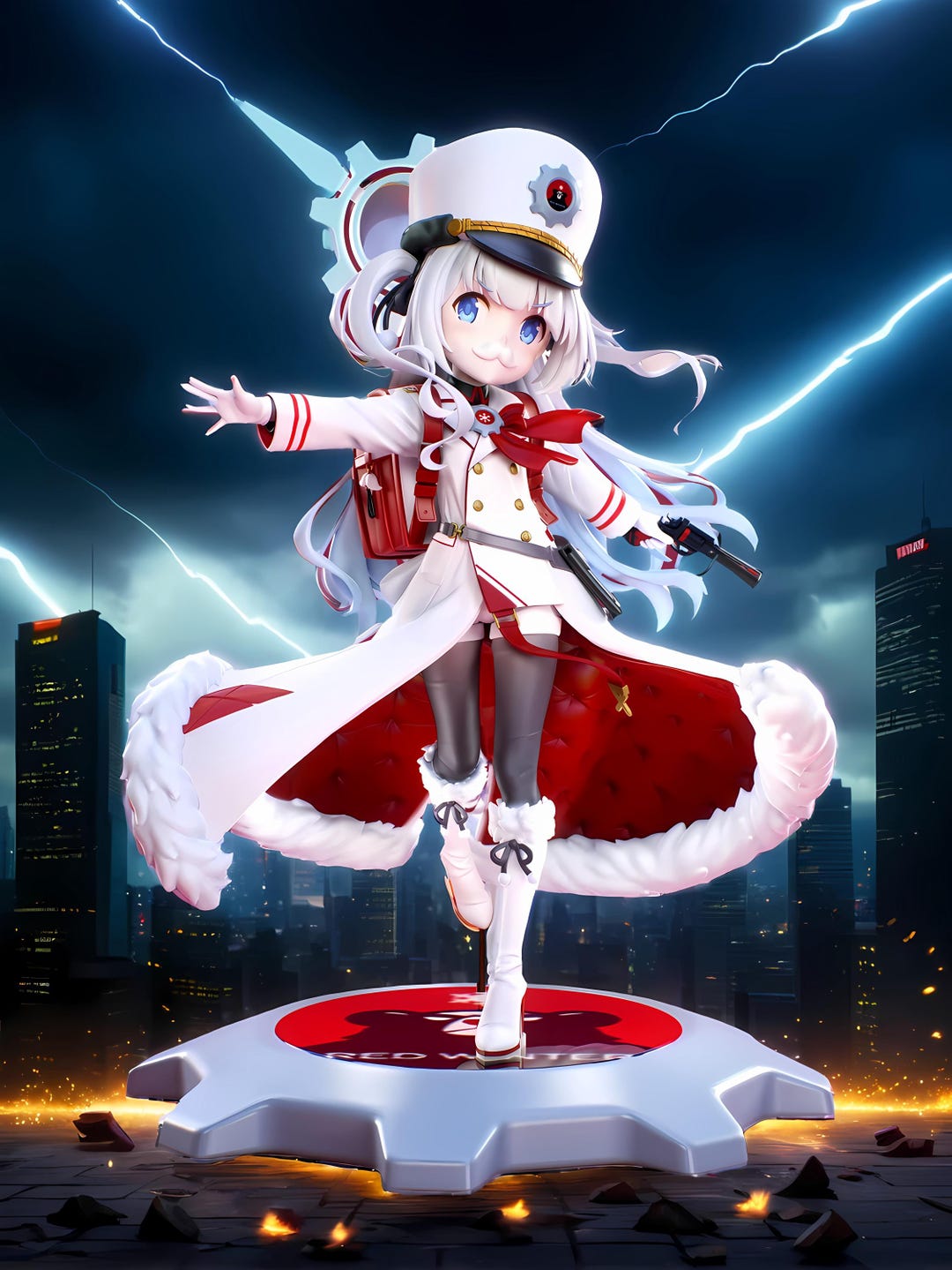 Arctic Commander Girl STL 3D Print Figurine | Chibi Authority Stl Model ...