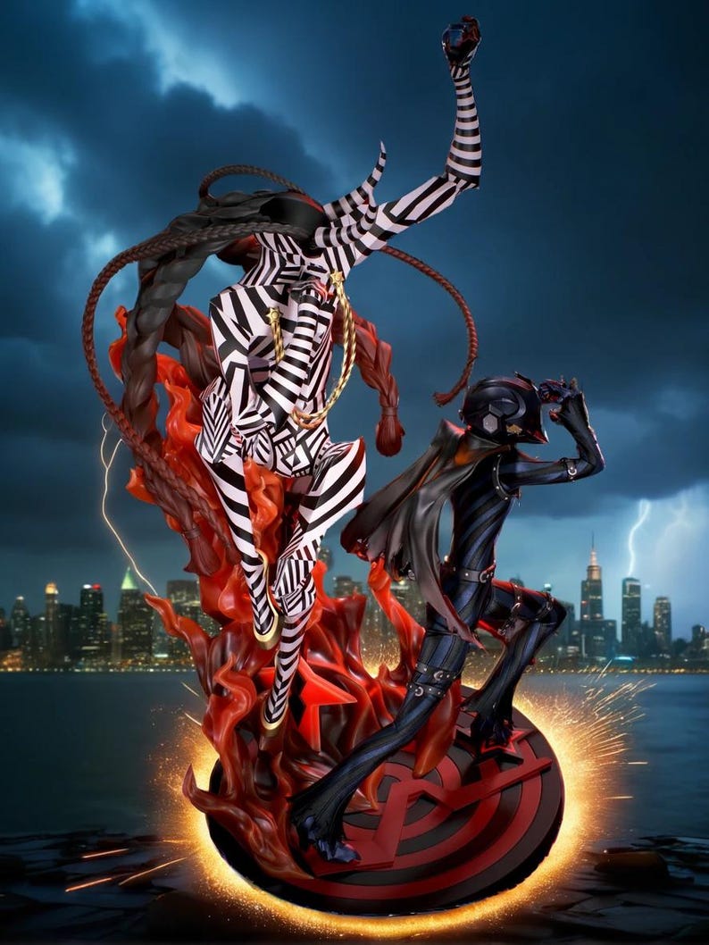 Masked Detective Anti Hero STL 3D Print Figurine | Dual Persona Stl ...