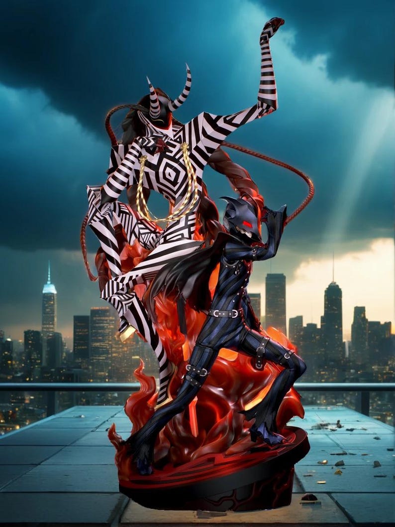 Masked Detective Anti Hero STL 3D Print Figurine | Dual Persona Stl ...