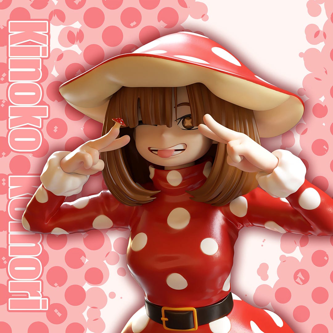 Mushroom Enchantress STL 3D Print Figurine | Fantasy Spore Girl Model ...