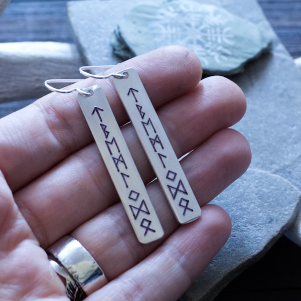 Rune Earrings - Etsy