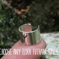 Sterling Silver Dwarf Runes Ear Cuff, Come Back to Me - Etsy