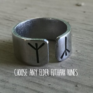 Norse Rune Ring - Viking Jewelry - Silver Rune Ring - Viking Rune ...