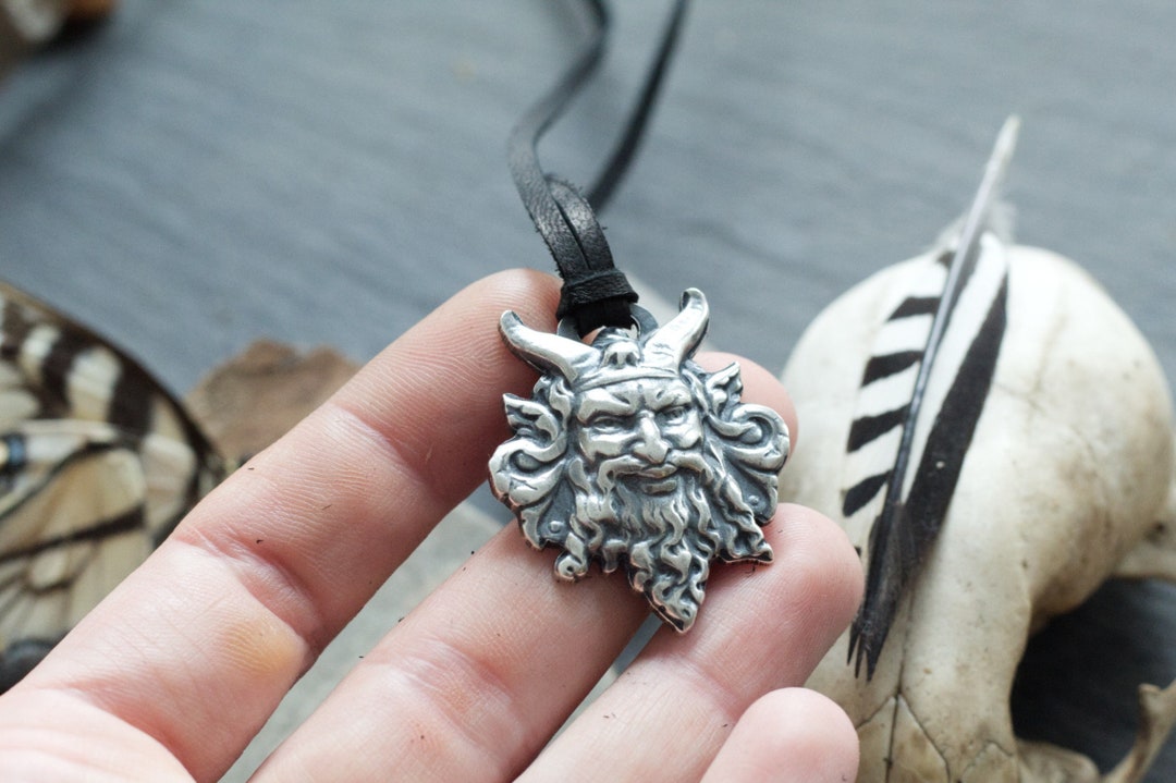 Greek God Pan Pendant Greek Mythology Satyr Miniature Pagan Jewelry ...
