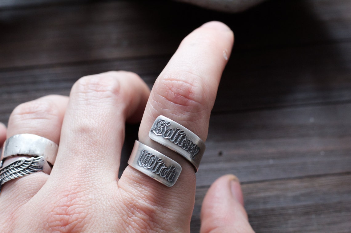Witch Ring Solitary Witch Wiccan Ring Pagan Ring - Etsy