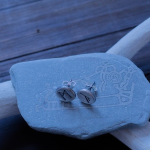 Silver Rune Jewelry Viking Jewelry Viking Earrings Viking Mens Jewelry ...