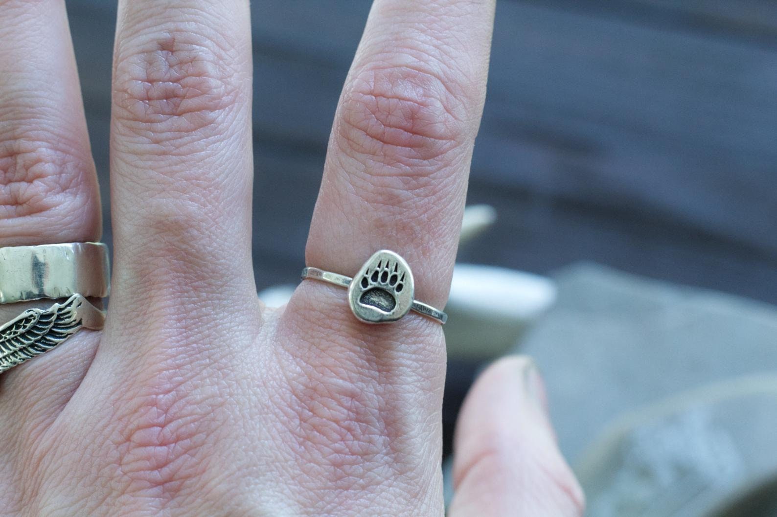 Wolf Ring Viking Ring for Women Spirit Animal Silver | Etsy