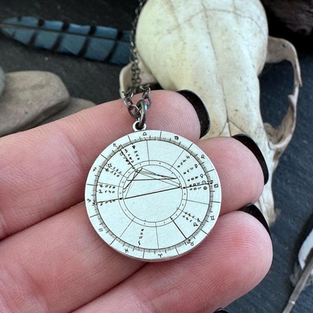 Personalized Astrology Necklace Custom Birth Chart Pendant Zodiac Sign ...