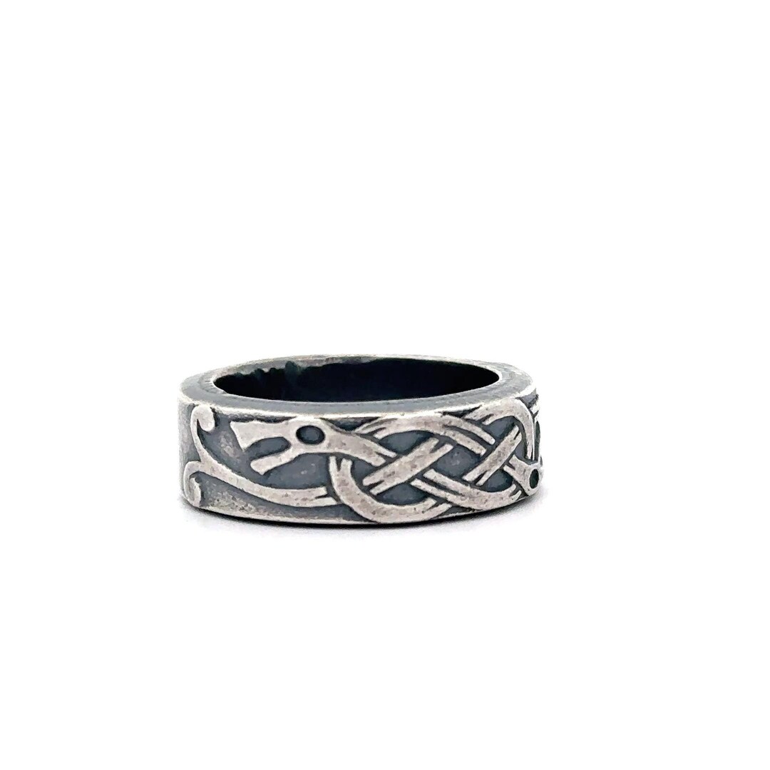 Viking Ring - Jormungandr Ring - Jormungand Viking Jewelry - Mens Ring ...